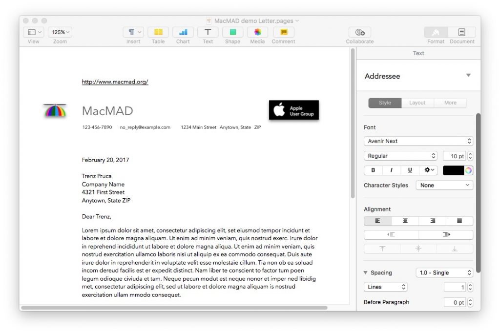 Meeting Topic: Apple’s Pages Word Processor – The MacMAD Apple User Group