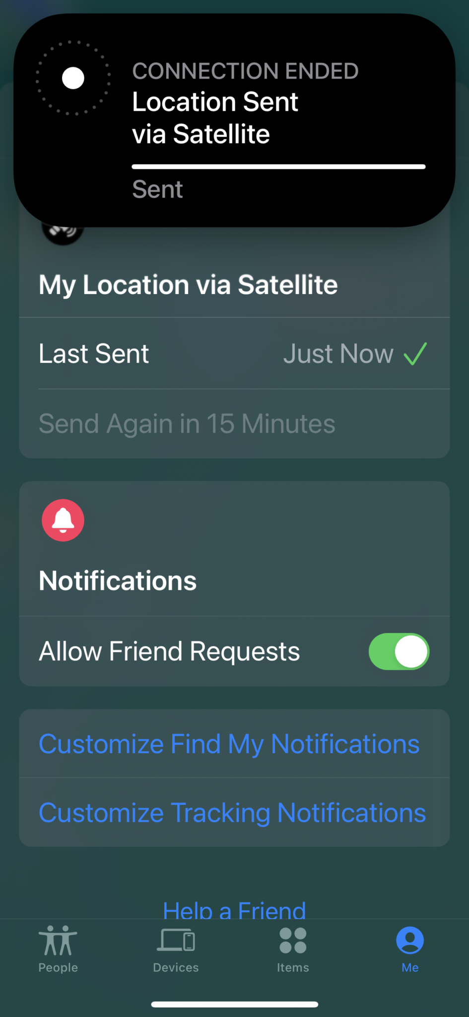 Send Your Location via Satellite with Find My – The MacMAD Apple User Group
